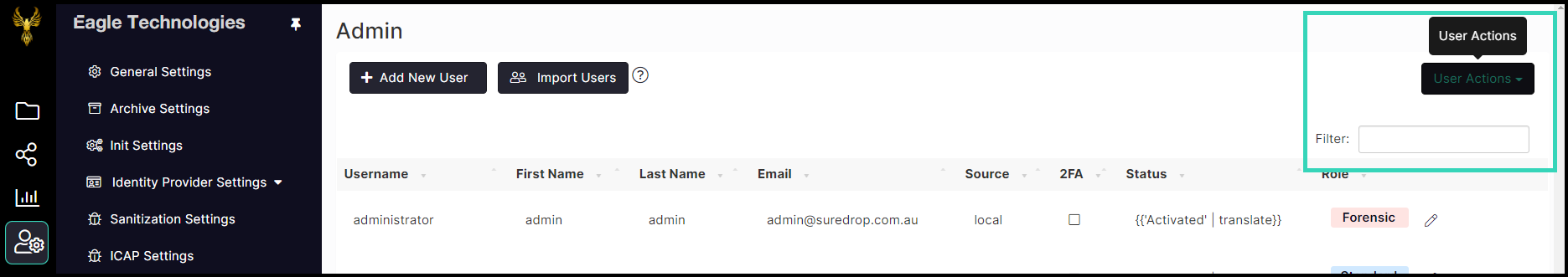 User Management